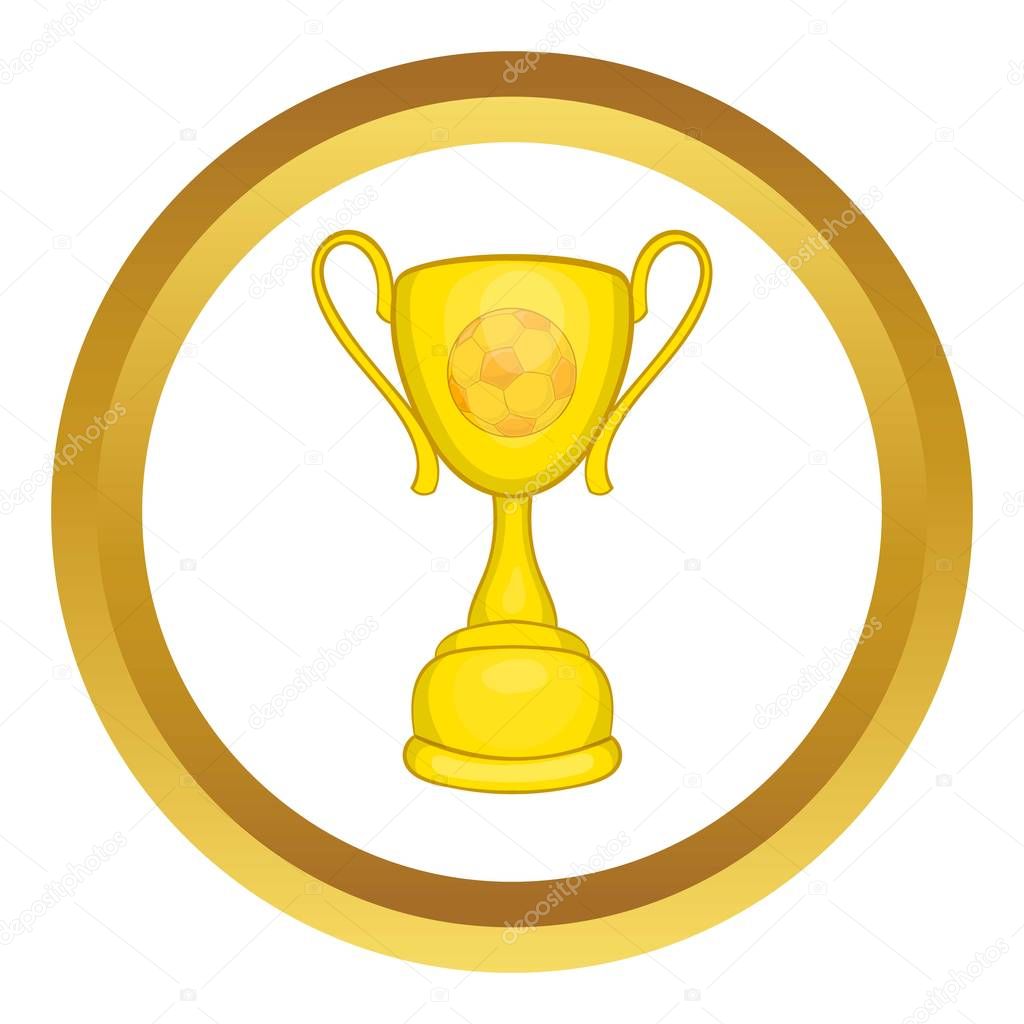 Icono de vector de Copa del fútbol — Archivo Imágenes Vectoriales ...