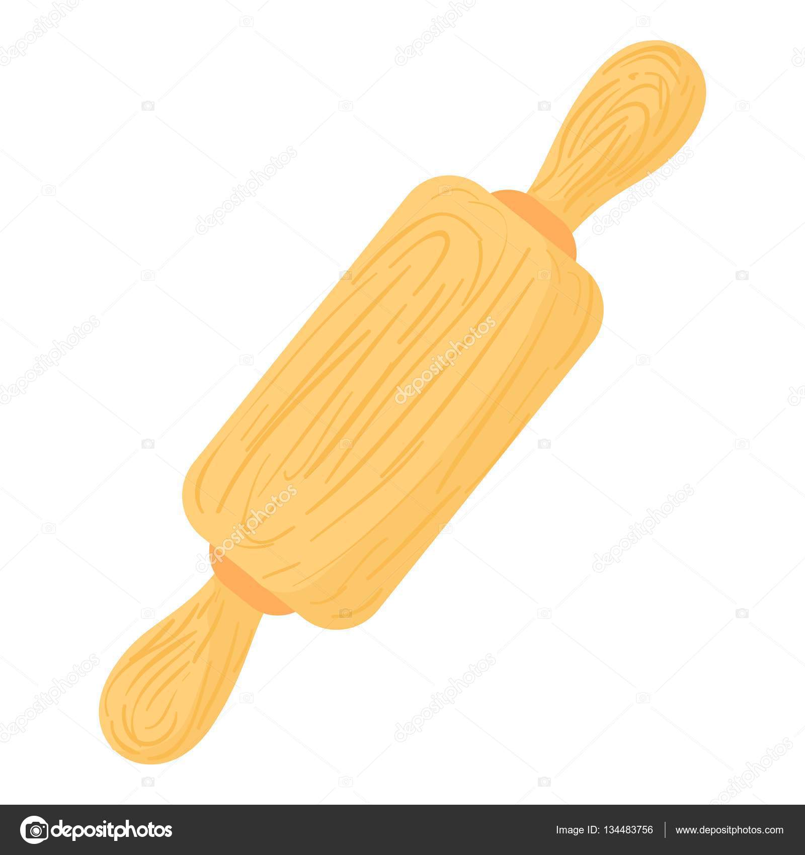 Icono de rodillo, estilo de dibujos animados Vector de stock #134483756 ...