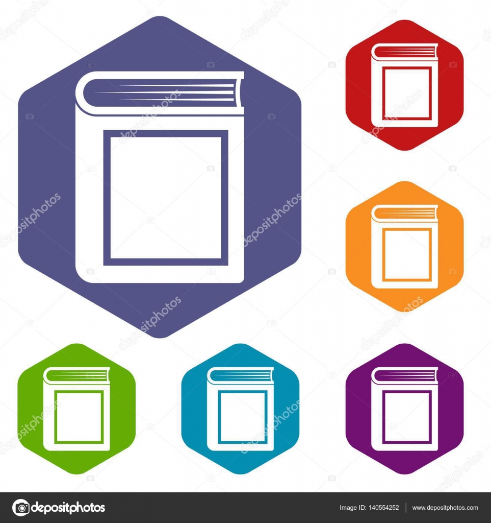 Thick book icons set — Stock Vector © ylivdesign #140554252