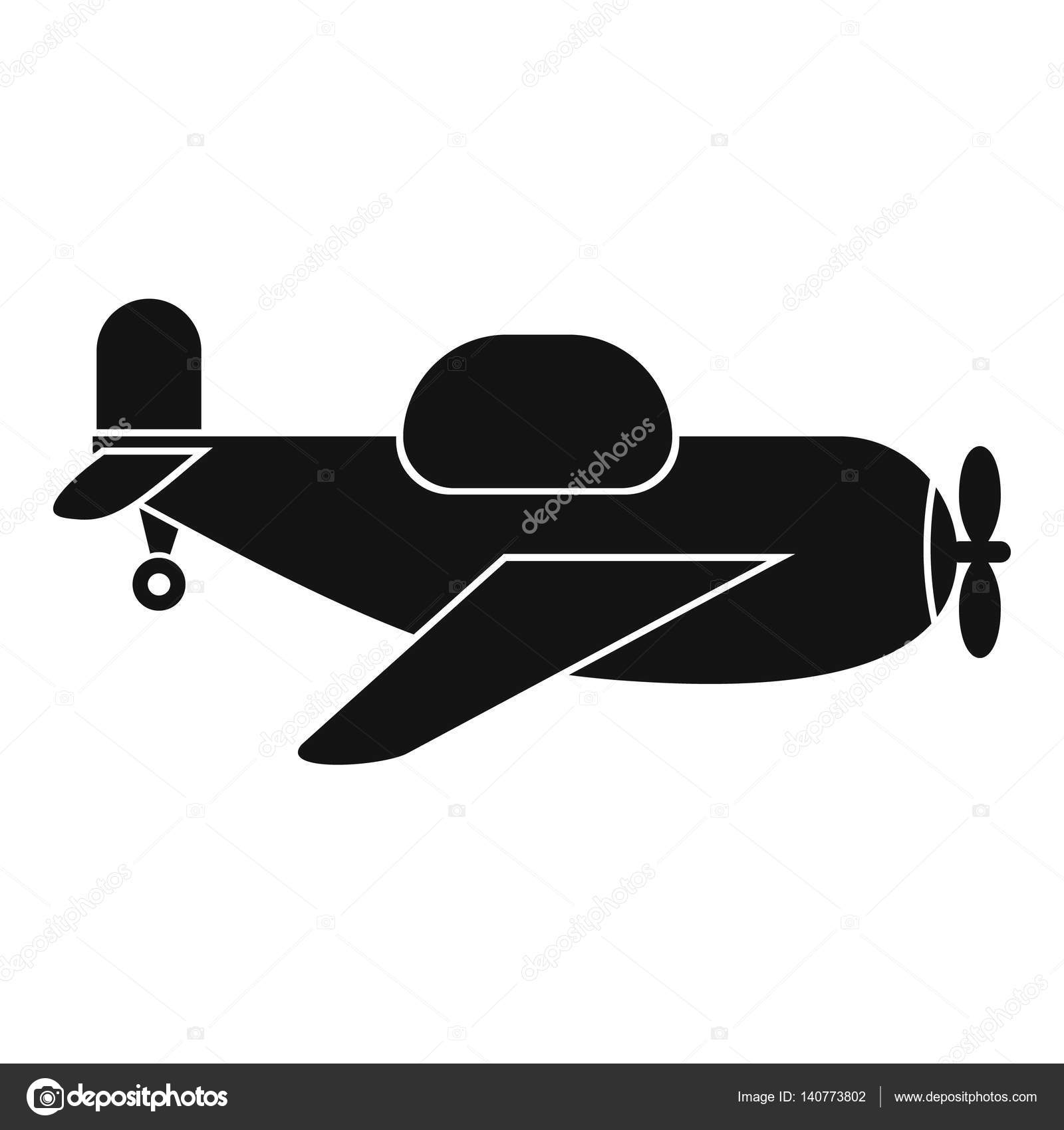 Toy plane icon, simple style — Stock Vector © ylivdesign #140773802