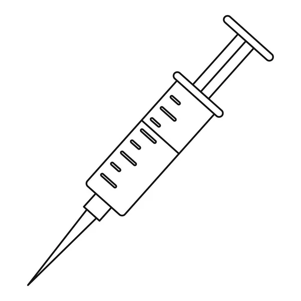 Syringe icon in outline style isolated on white background. Medicine ... Syringe icon in outline style isolated on white background. Medicine ...