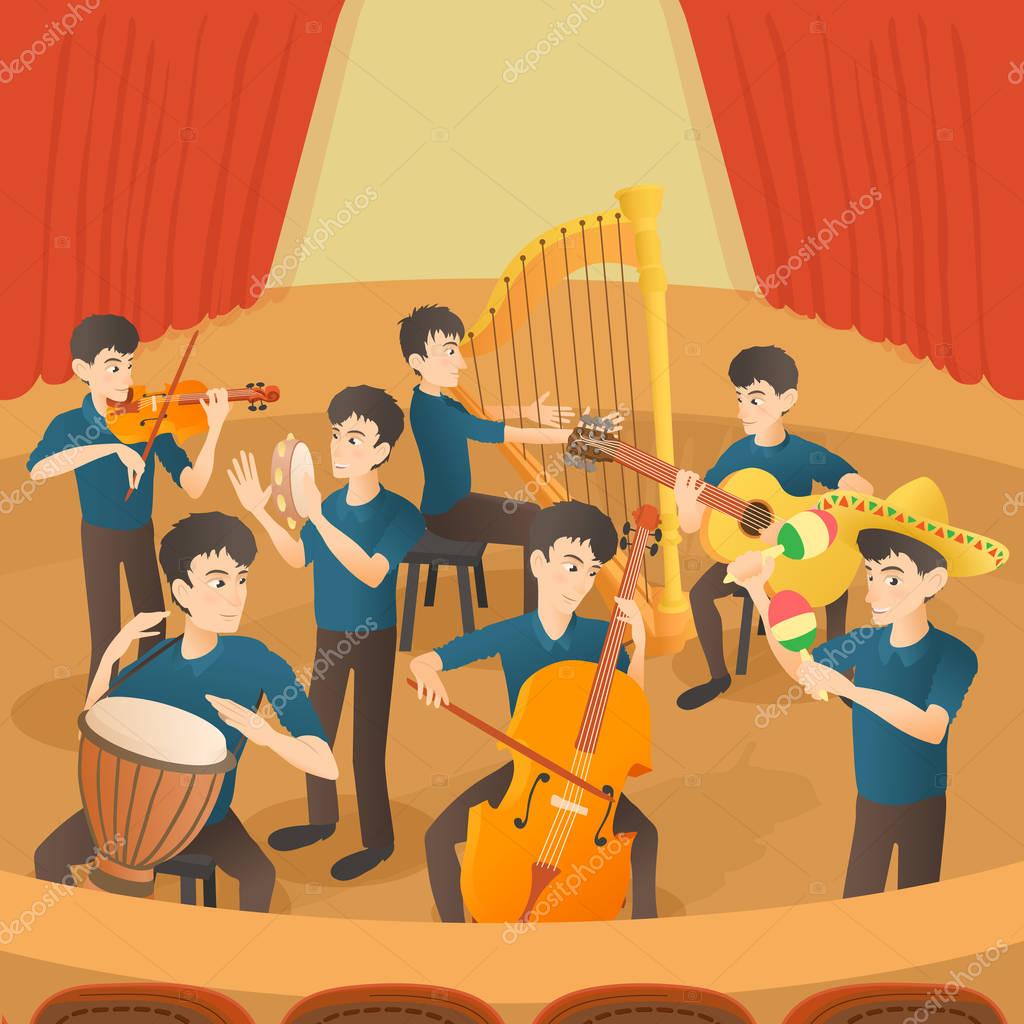 Orchestra Cartoon