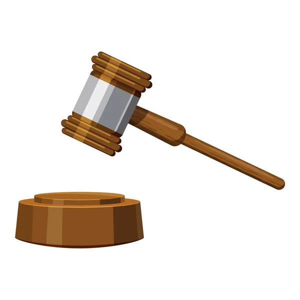 Domaren ordförandeklubba ikonen i tecknad stil — Stock Vektor ...