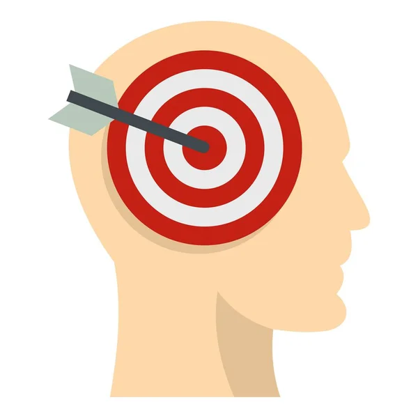 Target goal in human head icon circle Stock Vector Image by ©ylivdesign ...