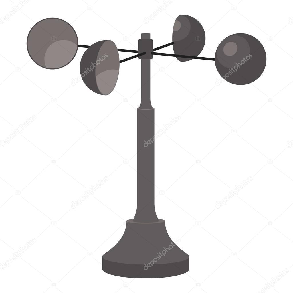 Icono del anemómetro, estilo de dibujos animados 2025