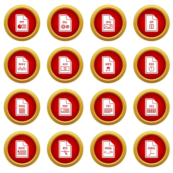 File type icons as labels set - zip, pdf, jpg, doc Stock Vector Image ...