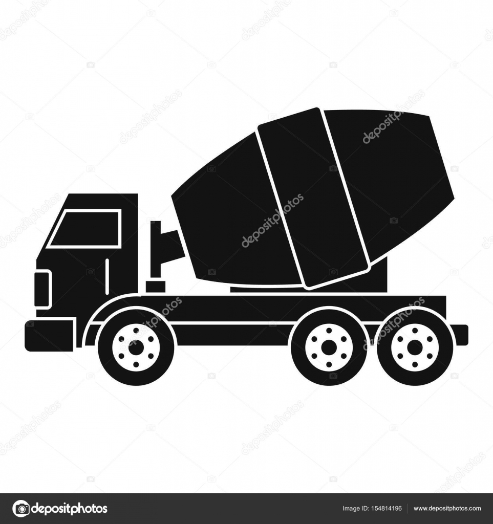 Truck concrete mixer icon simple — Stock Vector © ylivdesign #154814196 Truck concrete mixer icon simple — Stock Vector © ylivdesign #154814196