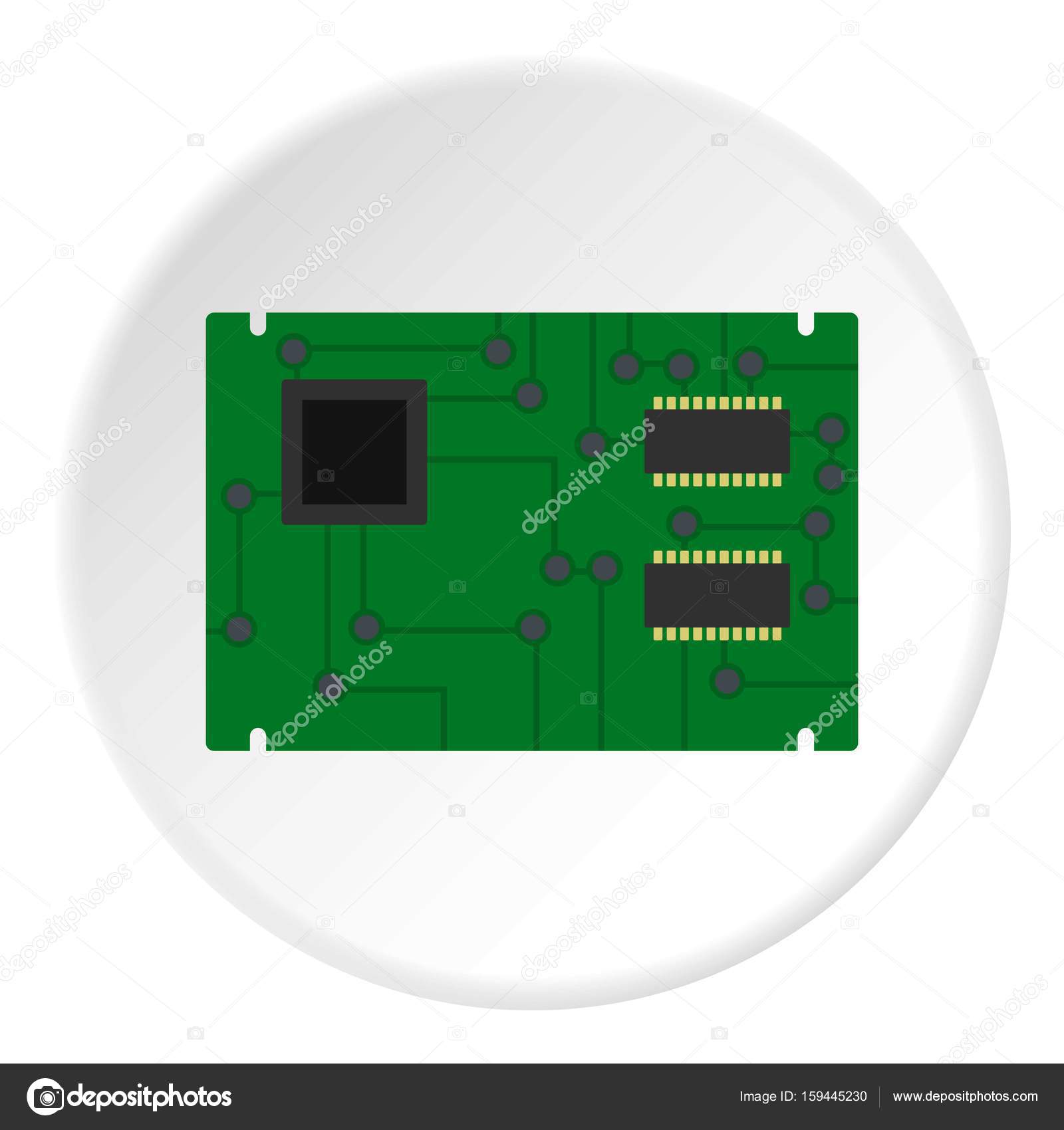 Electronic board icon circle Stock Vector Image by ©ylivdesign #159445230