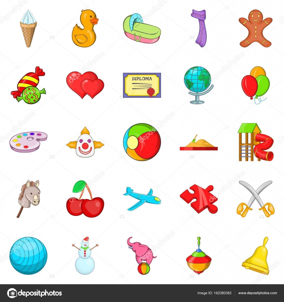 Little ones icons set, cartoon style Stock Vector Image by ©ylivdesign ...