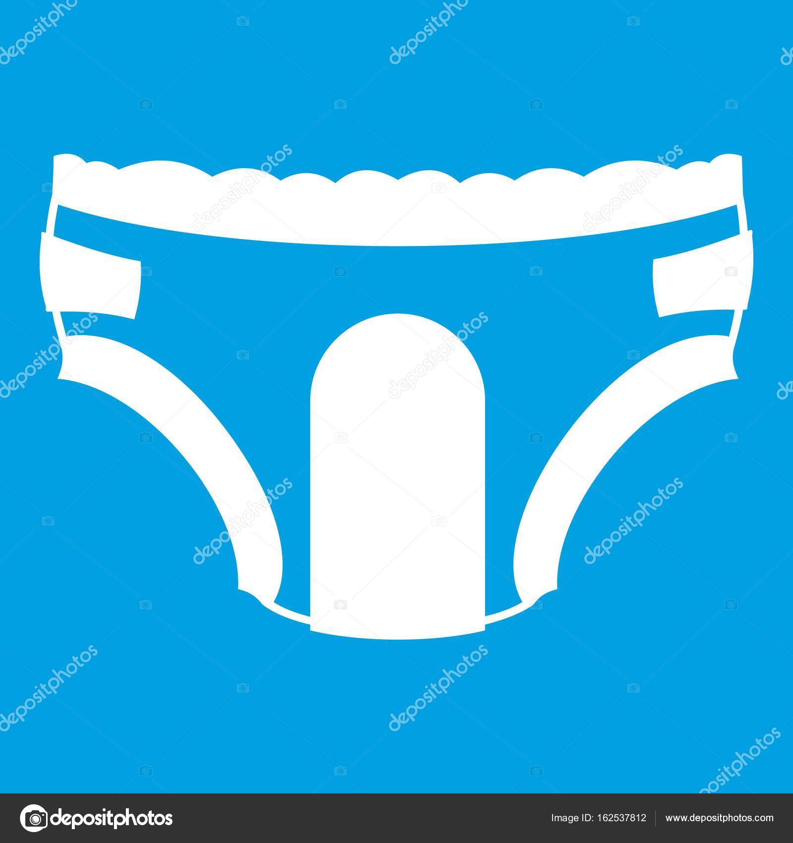 Adult diapers icon white Stock Vector Image by ©ylivdesign #162537812