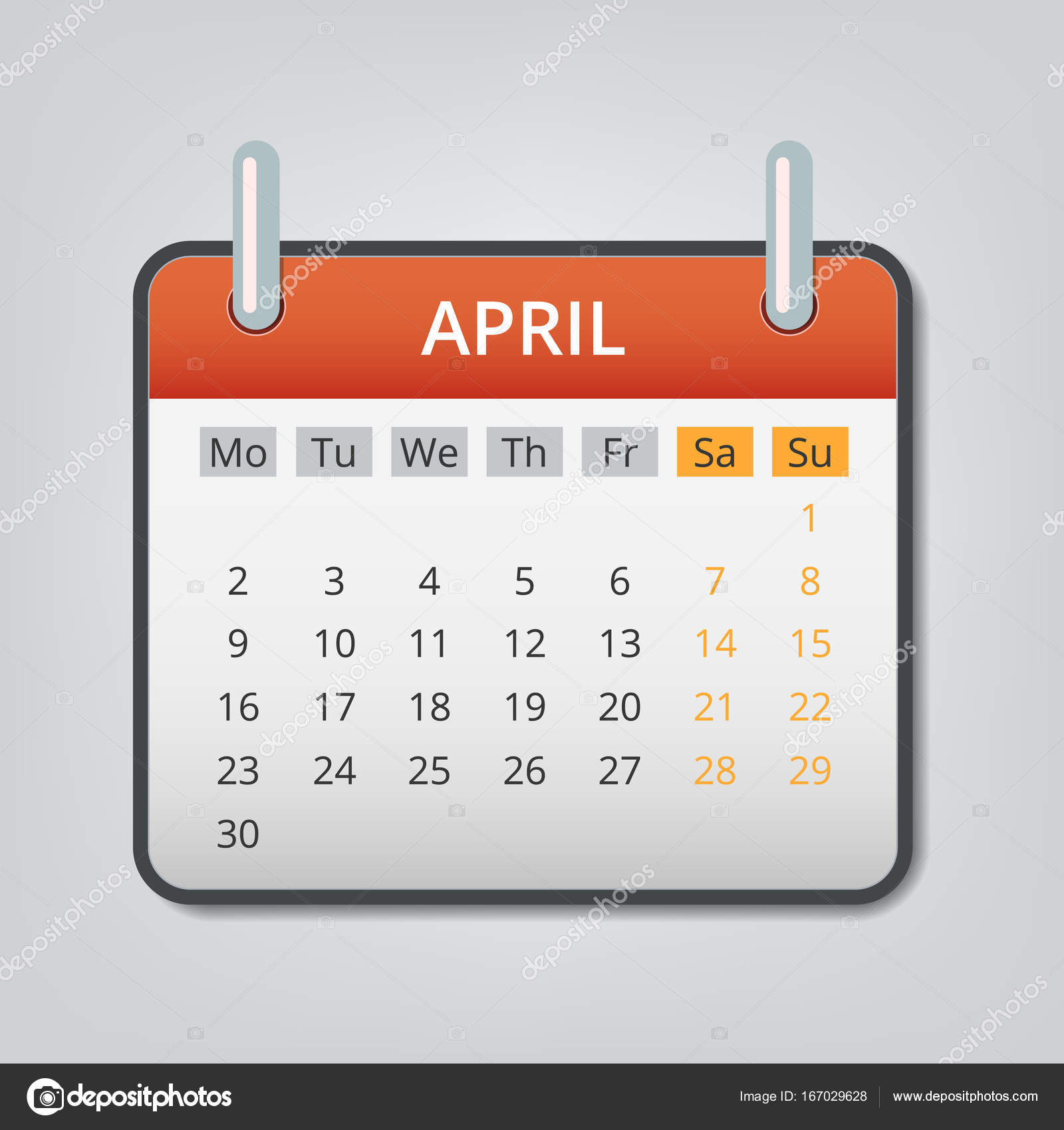 Fondo De Calendario De Abril Calendario De Abril: Imprimible Y Fondo