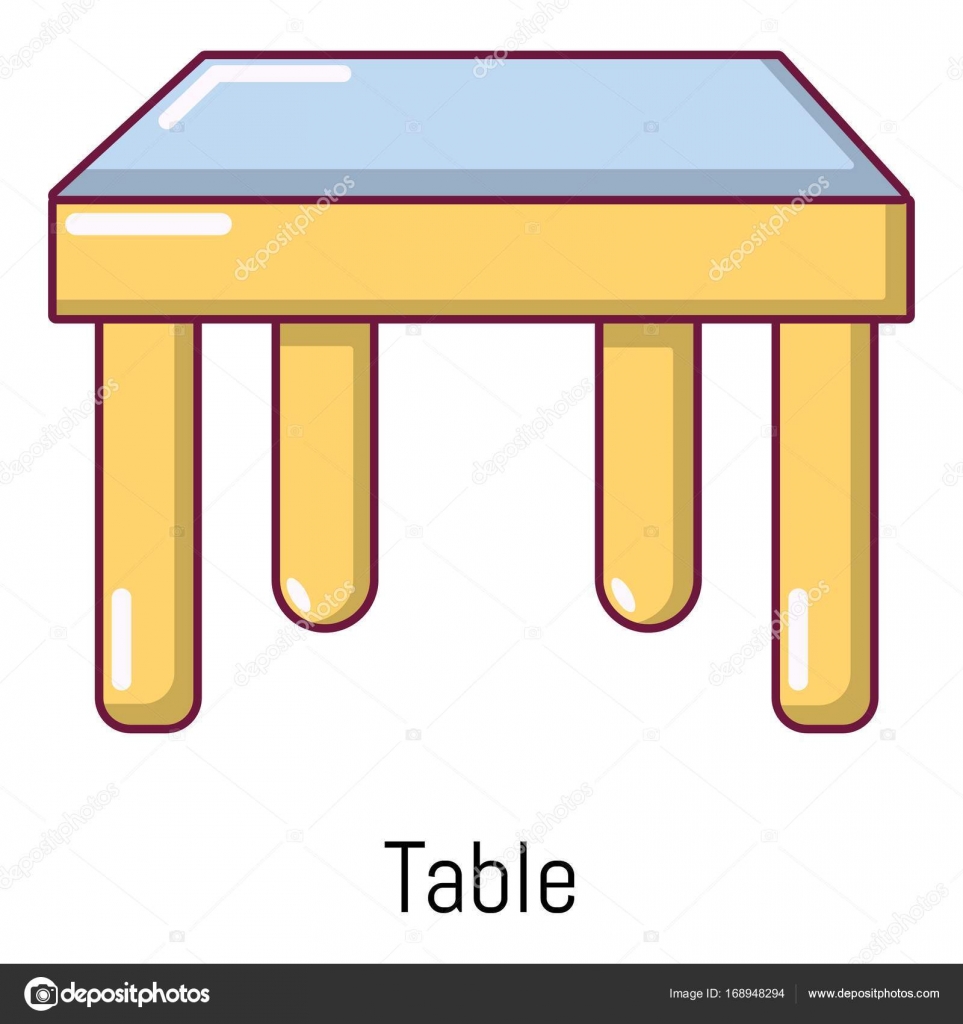 Icono de mesa, estilo de dibujos animados Vector de stock #168948294 de ...