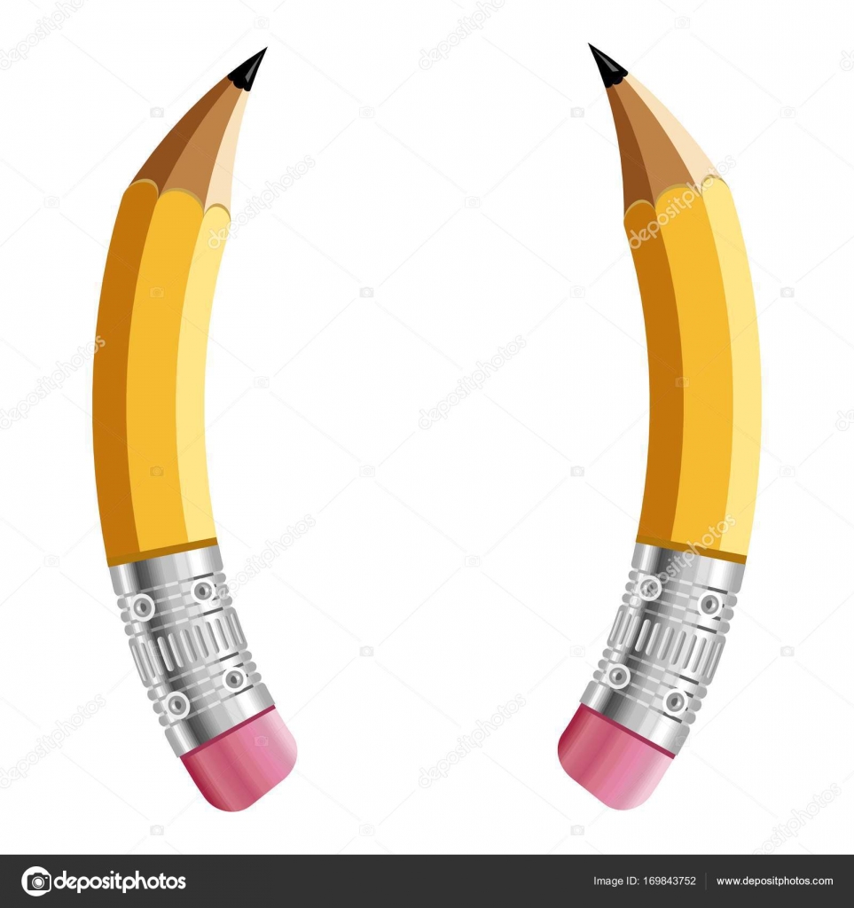 Signo entre paréntesis icono de lápiz, estilo de dibujos animados ...