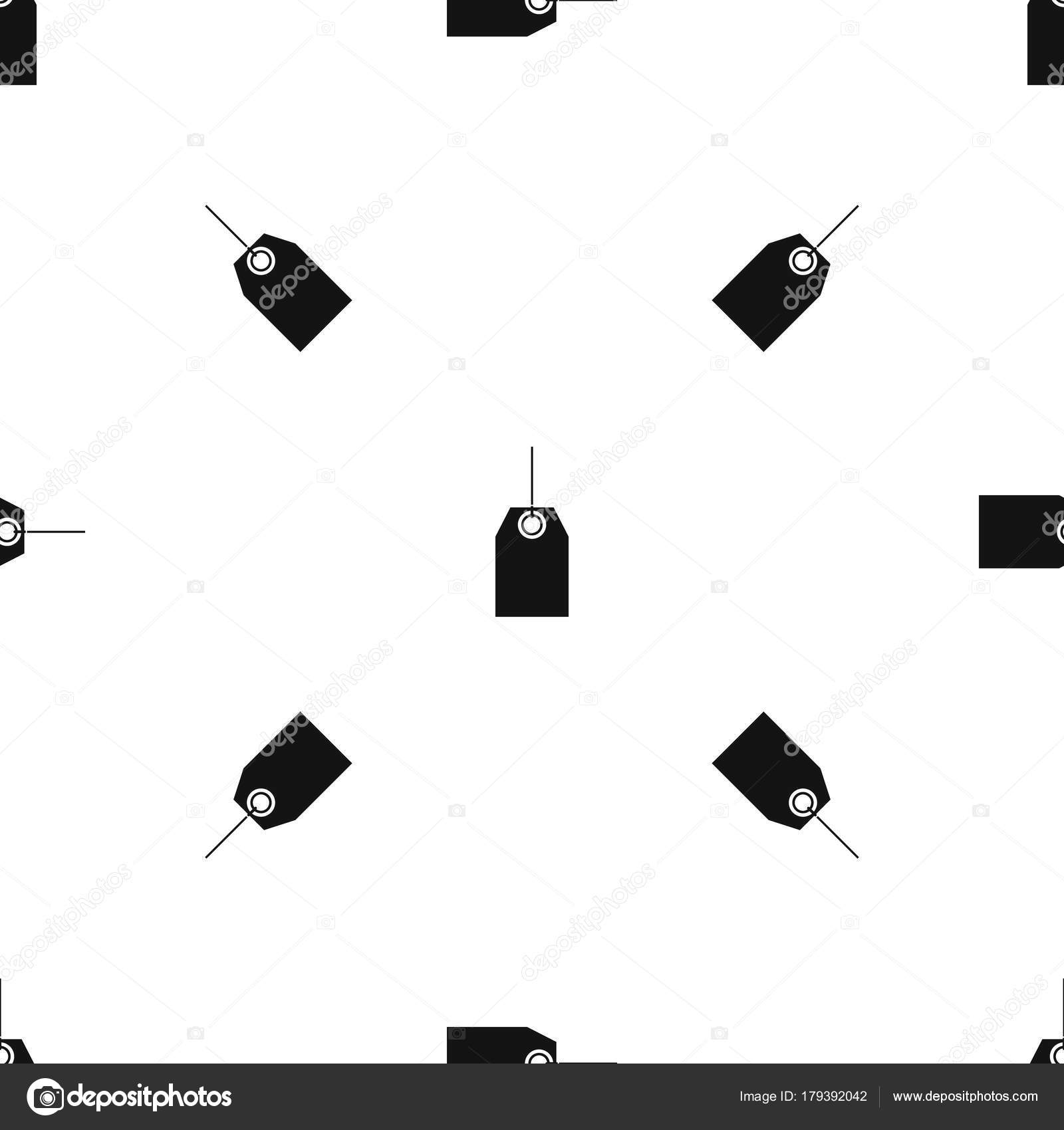 Black tag pattern seamless black Stock Vector Image by ©ylivdesign ...