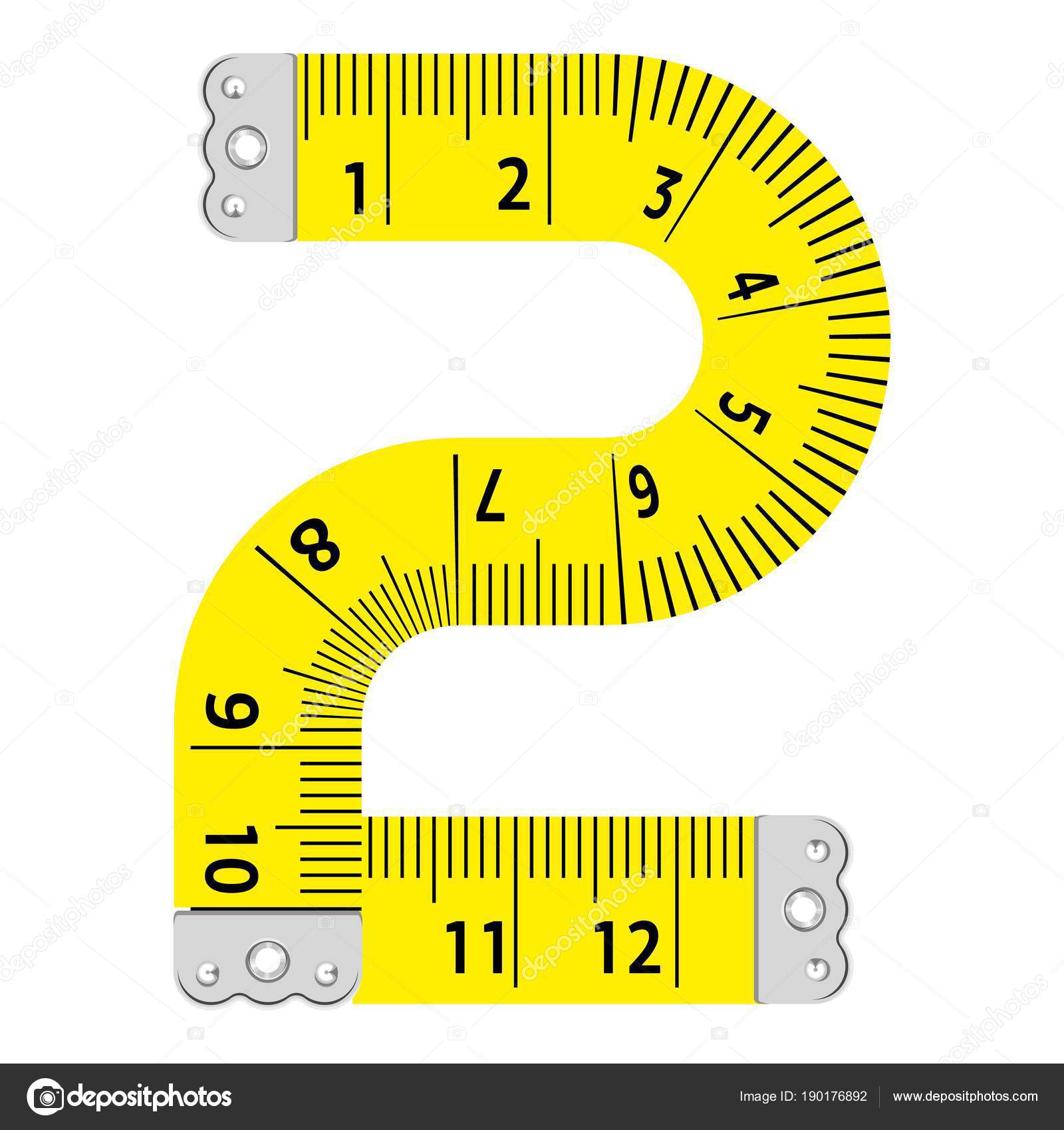 Ícone de régua número dois, estilo cartoon imagem vetorial de ...