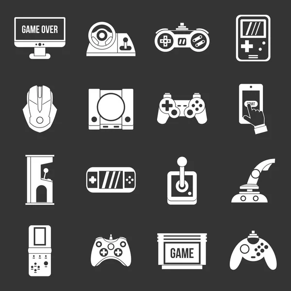 Video game icons set — Stock Vector © bioraven #16908897