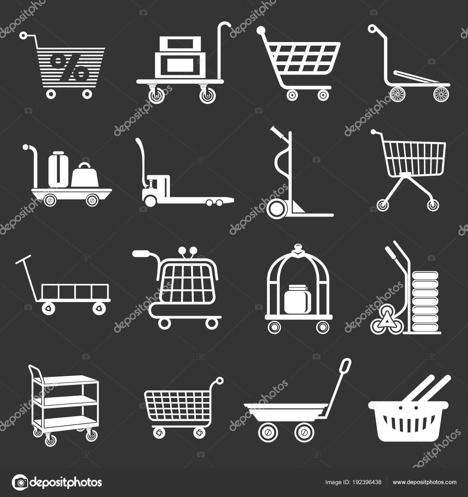 Cart types icons set grey vector Stock Vector by ©ylivdesign 192396438