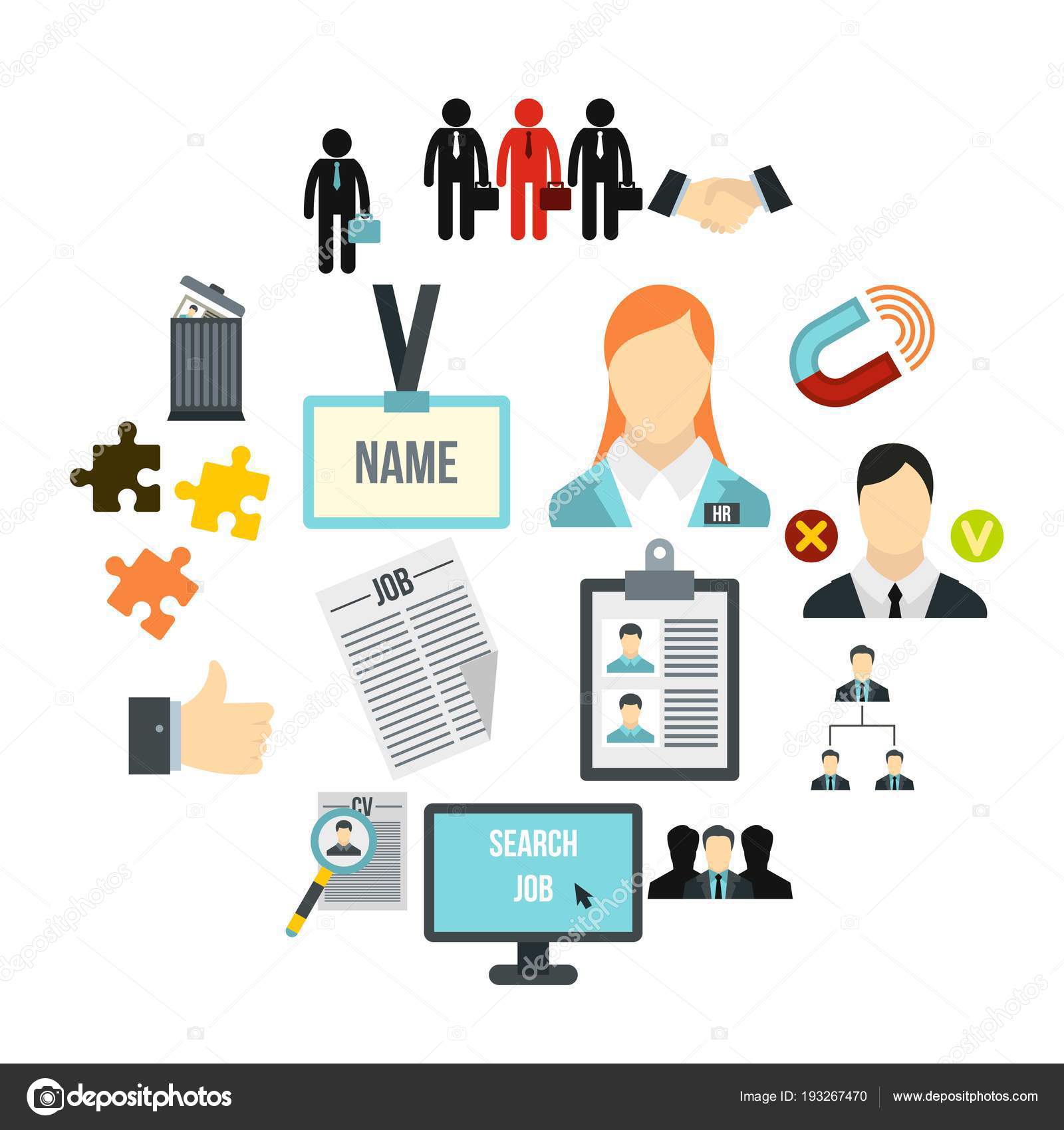 Imágenes: recursos humanos | Los iconos de gestión de recursos humanos ...