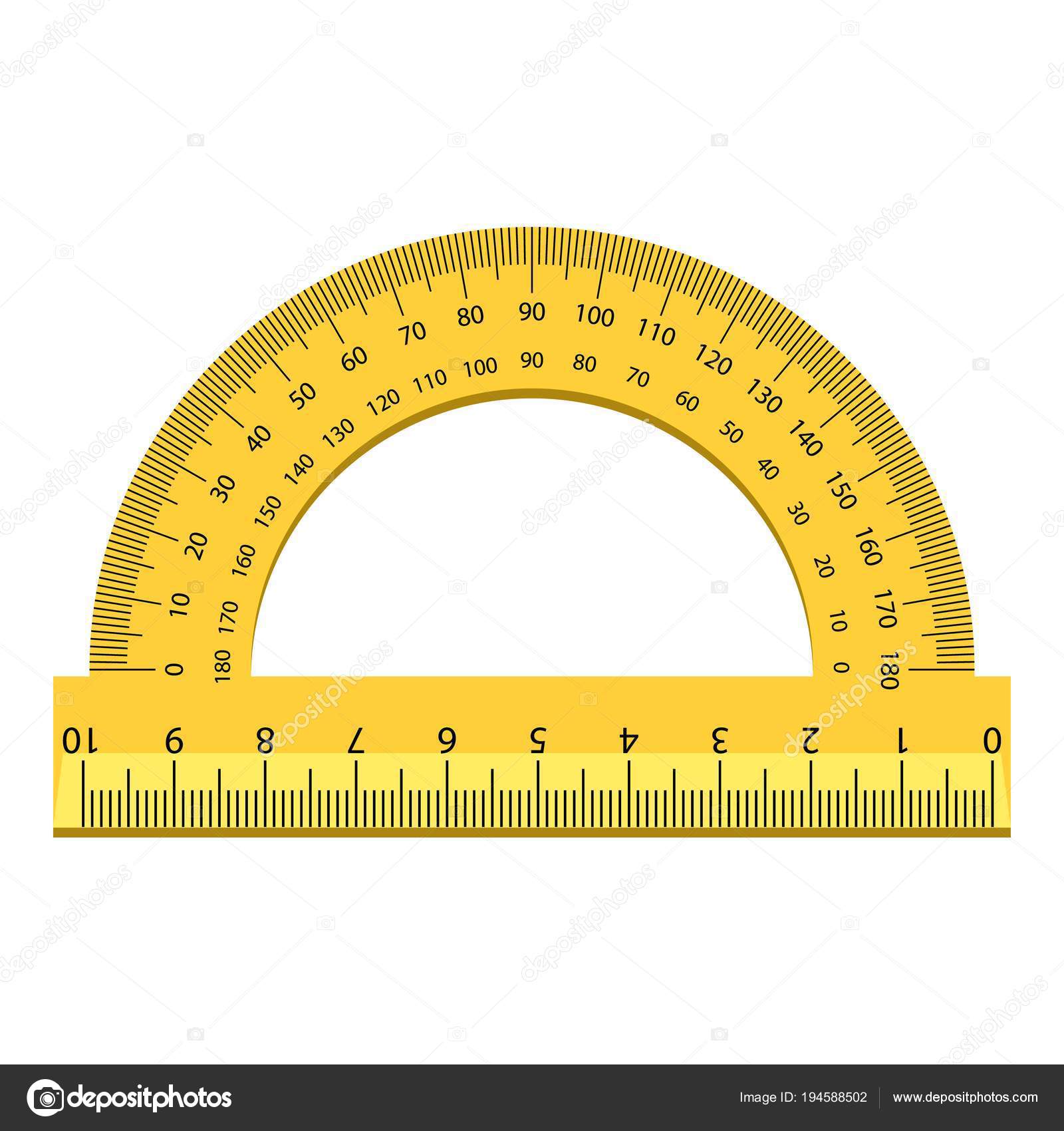 Angle ruler icon, realistic style Stock Vector Image by ©ylivdesign ...