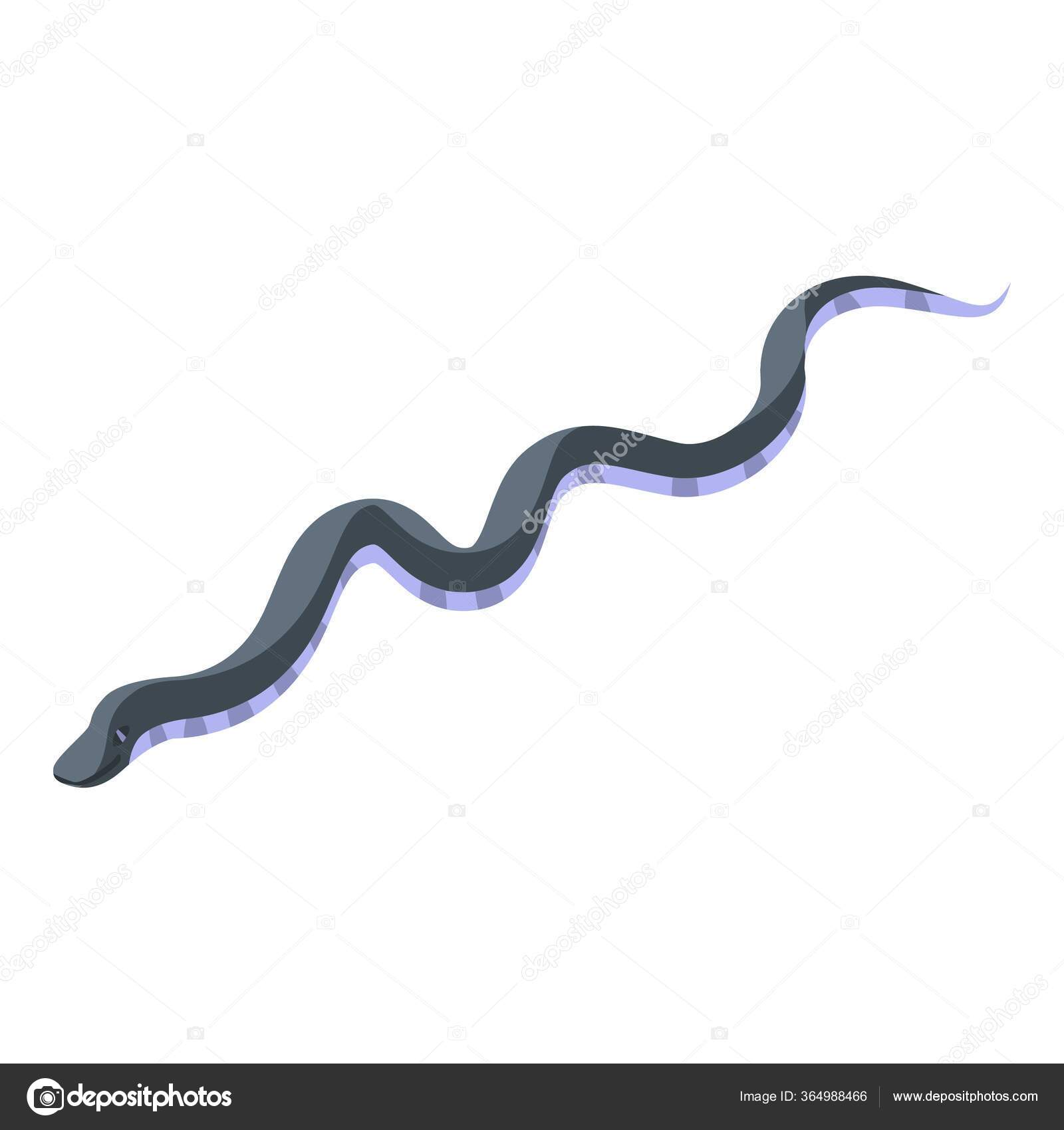 Black snake icon, isometric style Stock Vector by ©ylivdesign 364988466