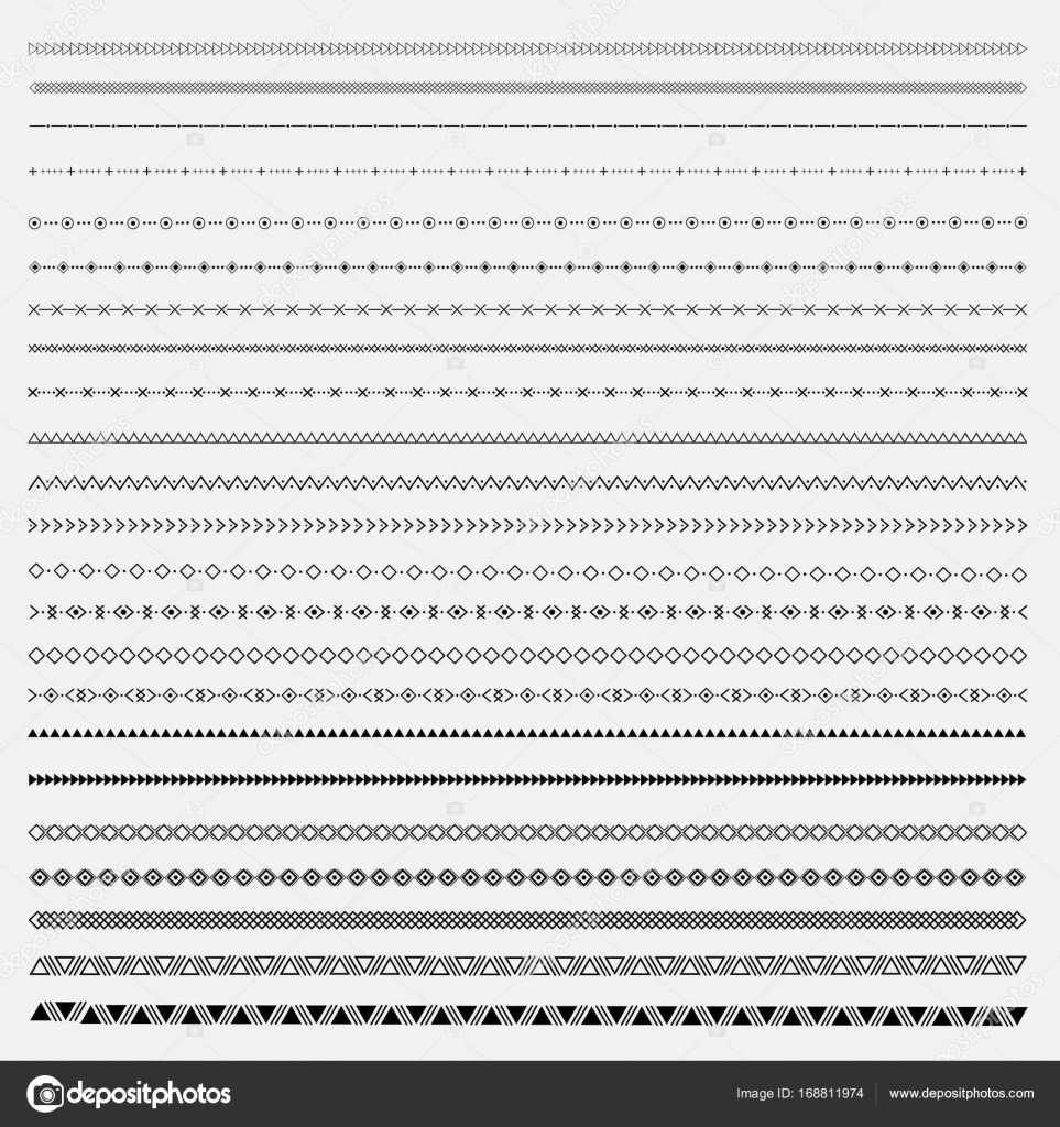 Vector set of line grunge hand drawn textures. Stock Vector Image by ...