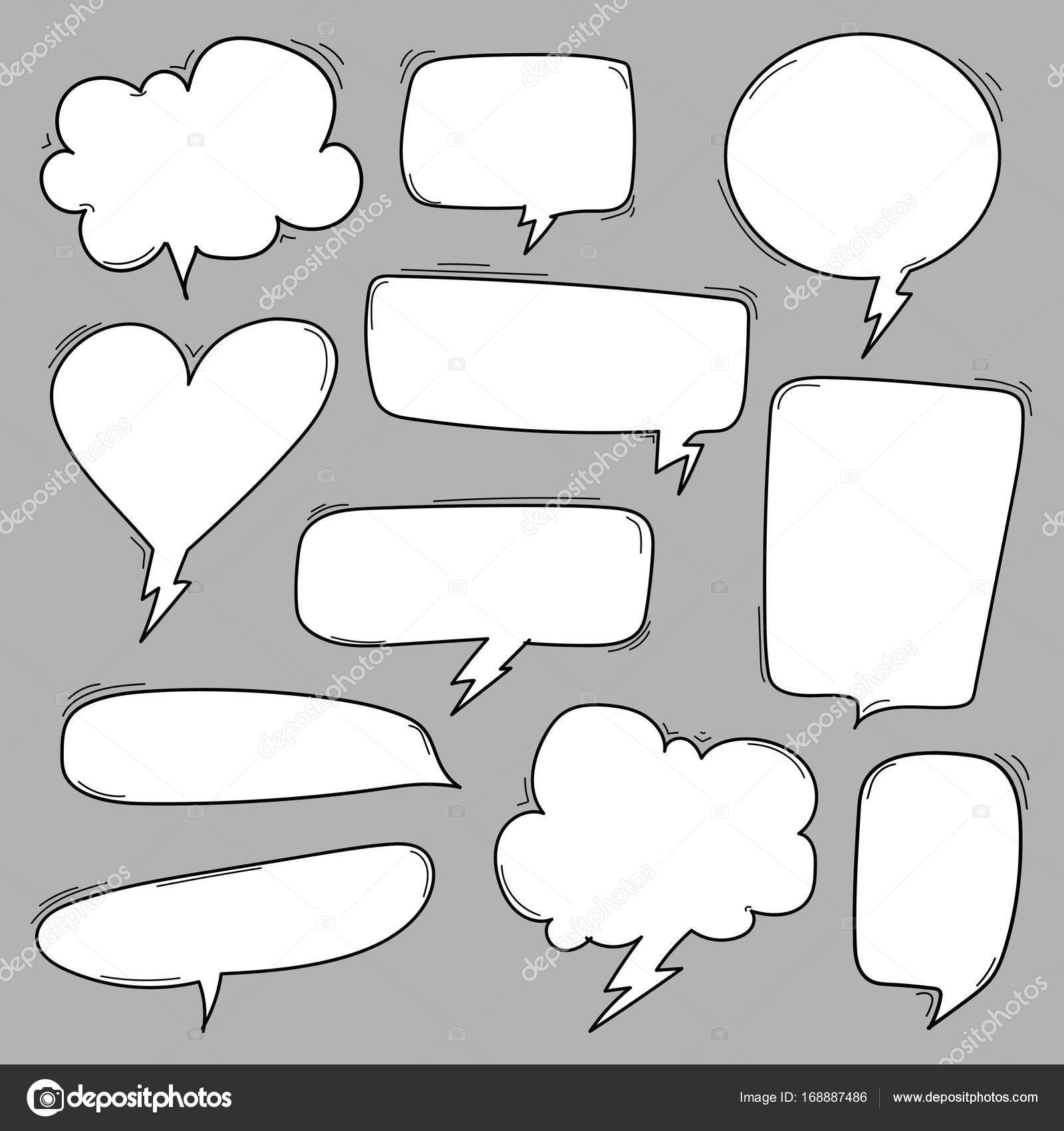 Hand Drawn Bubbles Set. Stock Vector Image by ©Oney_why #168887486