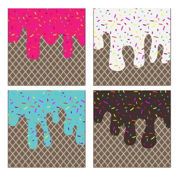 Ice cream drip Vector Art Stock Images | Depositphotos