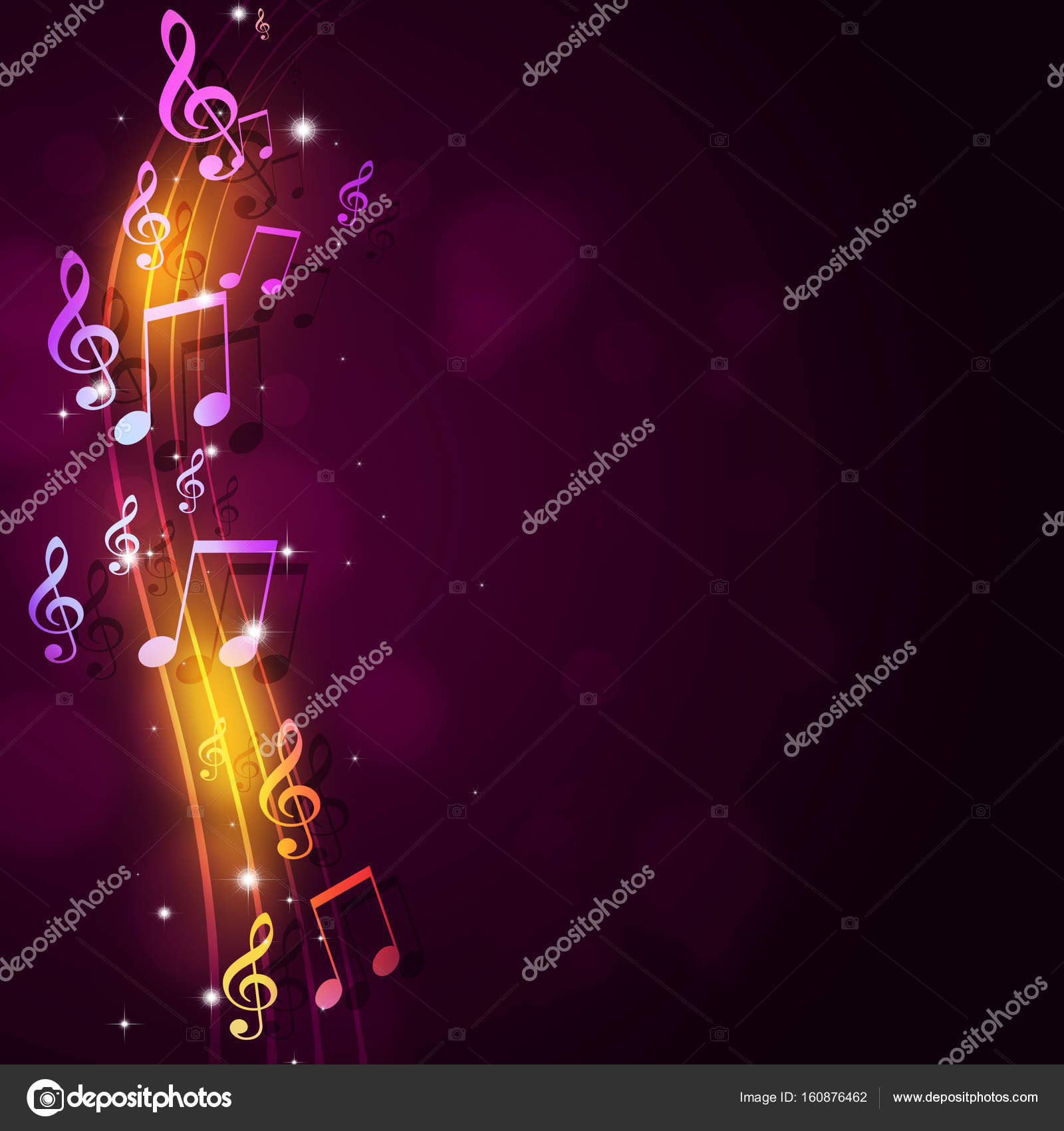 Musical Notes Background — Stock Photo © alexaldo #160876462