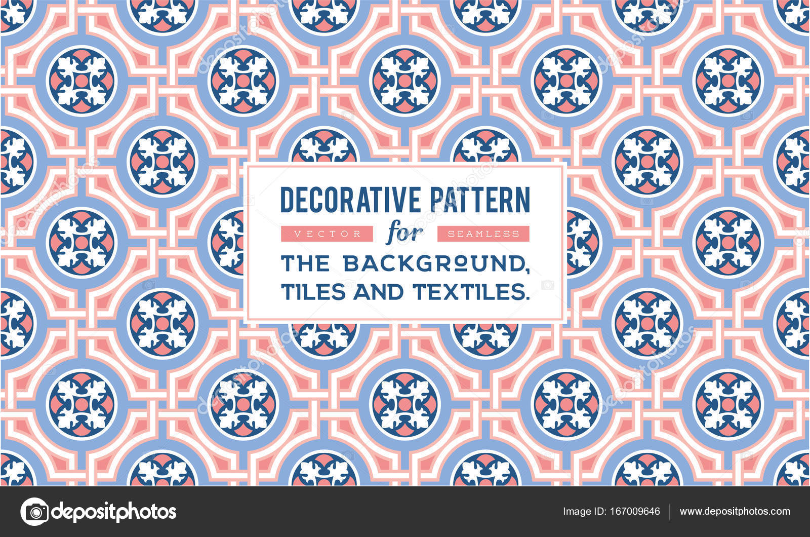Decorative pattern design. Vector background. Stock Vector Image by ...
