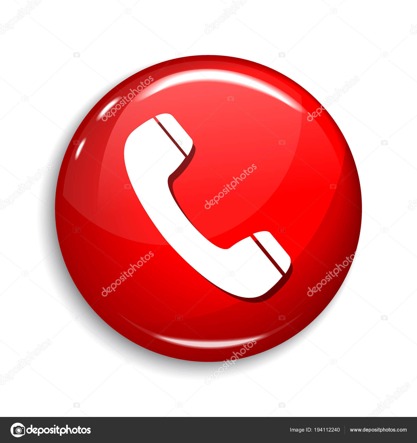 Call Round Vector Web Element Circular Button Icon Design Stock Vector ...