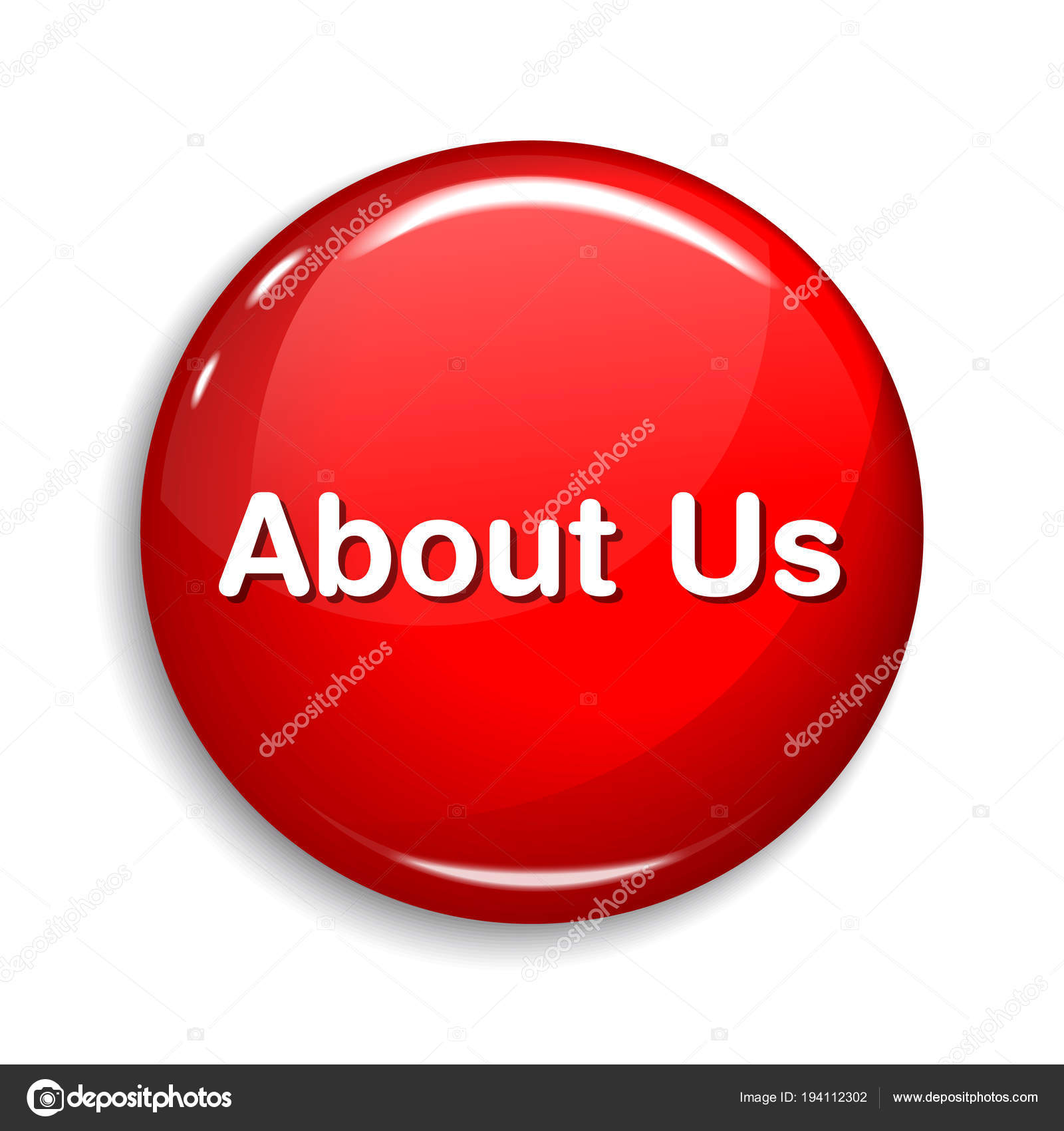 About Us Round Vector Web Element Circular Button Icon Design — Stock ...