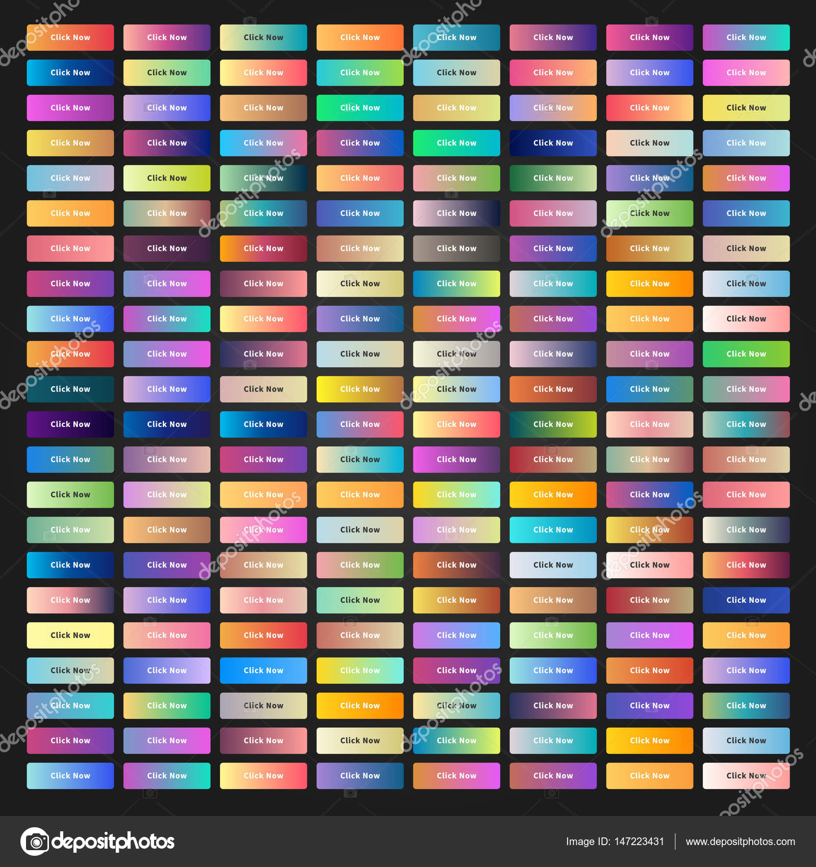 Colored web buttons with different gradients Stock Vector Image by ...