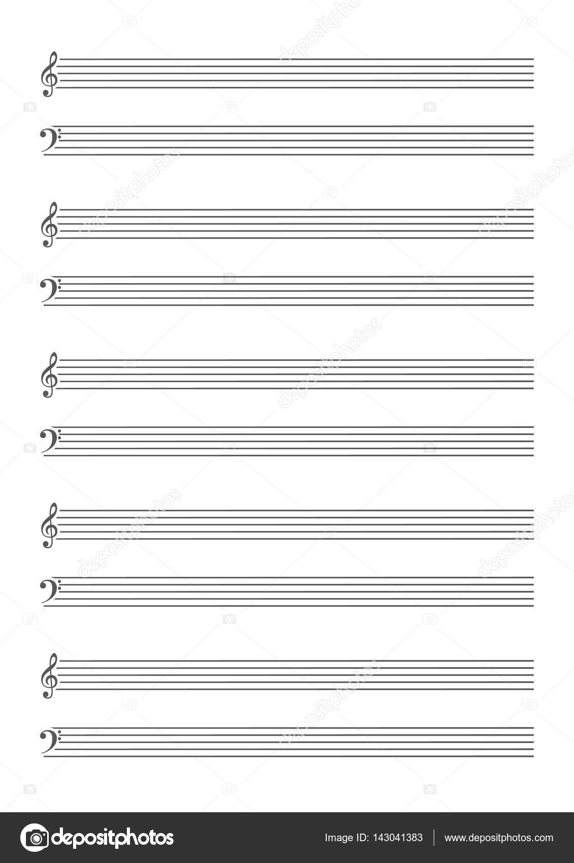 Note paper for musical notes Stock Vector by ©Shabanov_Sergey 143041383