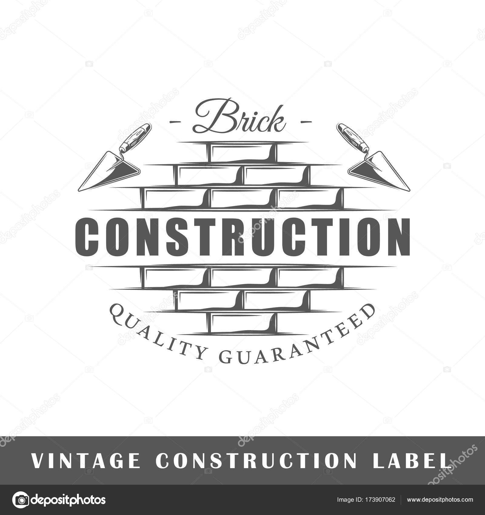 Construction label template Stock Vector Image by ©Shabanov_Sergey ...