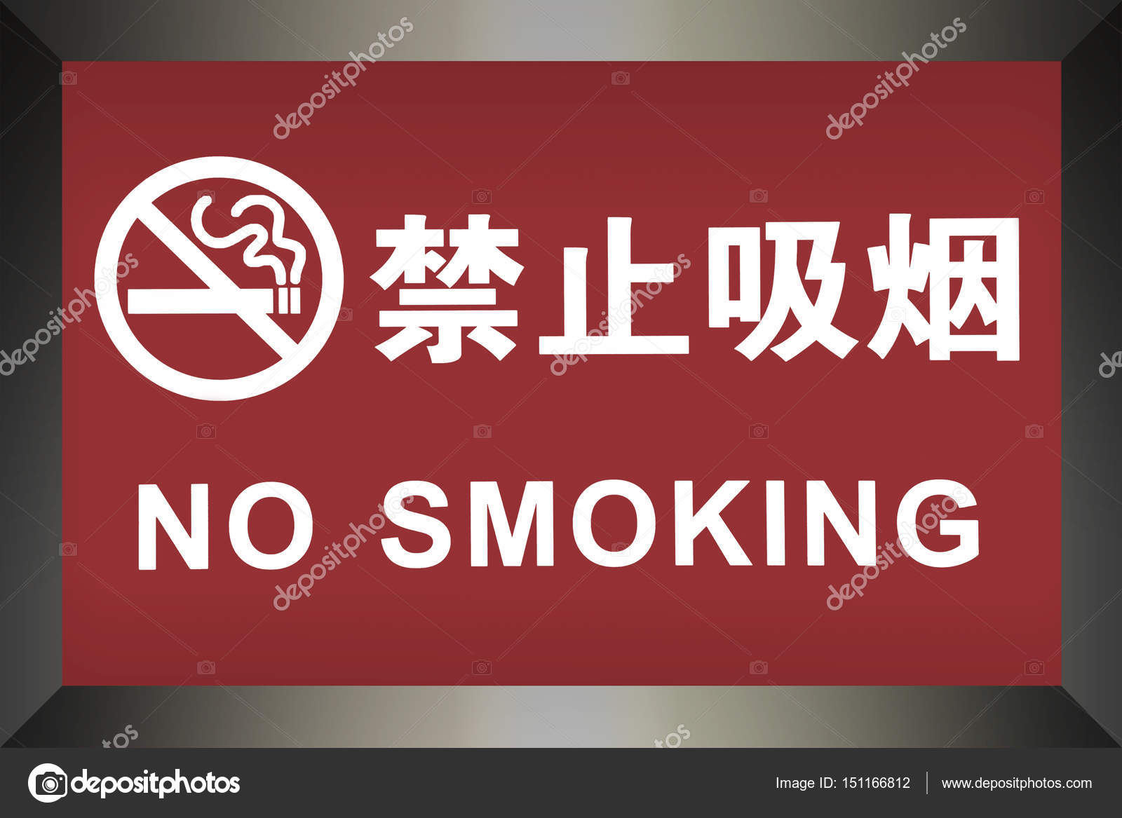 No Smoking sign written in Chinese and English — Stock Photo © dndavis ...