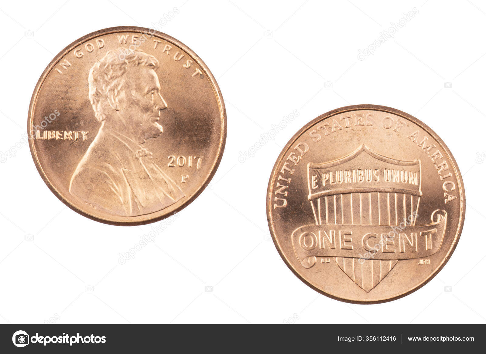 Penny Coin Front And Back
