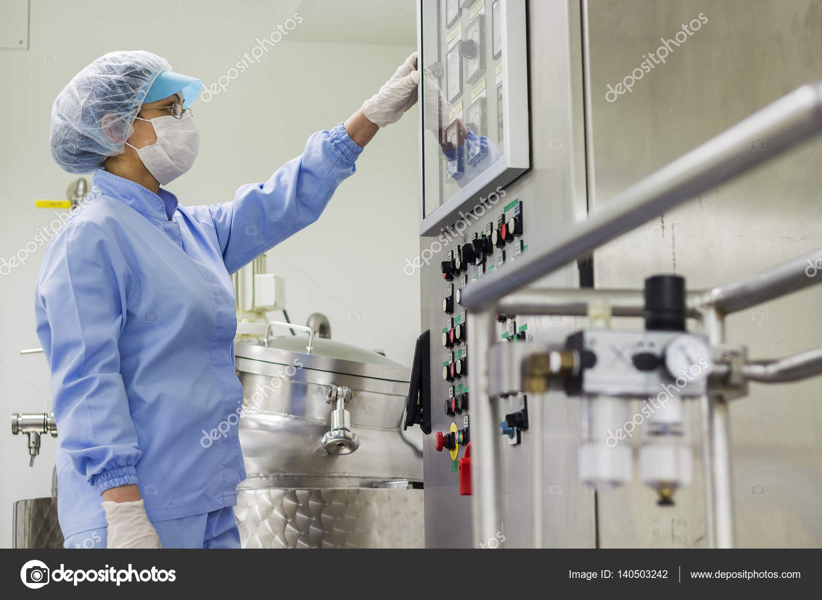 Pharmaceutical Technology - Pharmaceutical Worker at Work Stock Photo ...
