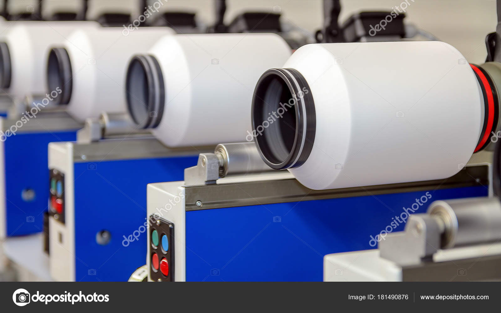 Automated Yarn Spinning Machines — Stock Photo © robert_g #181490876