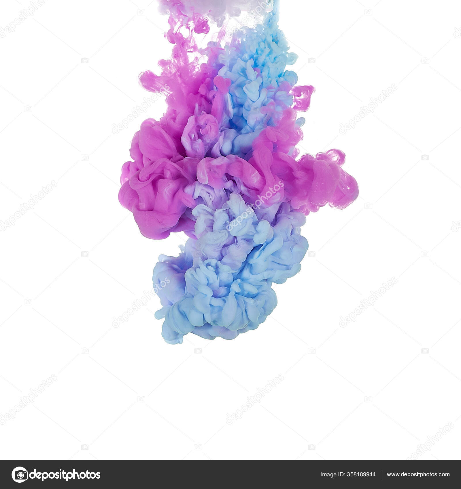 Ink Water Splash Paint Mixing Multicolored Liquid Dye Abstract ...