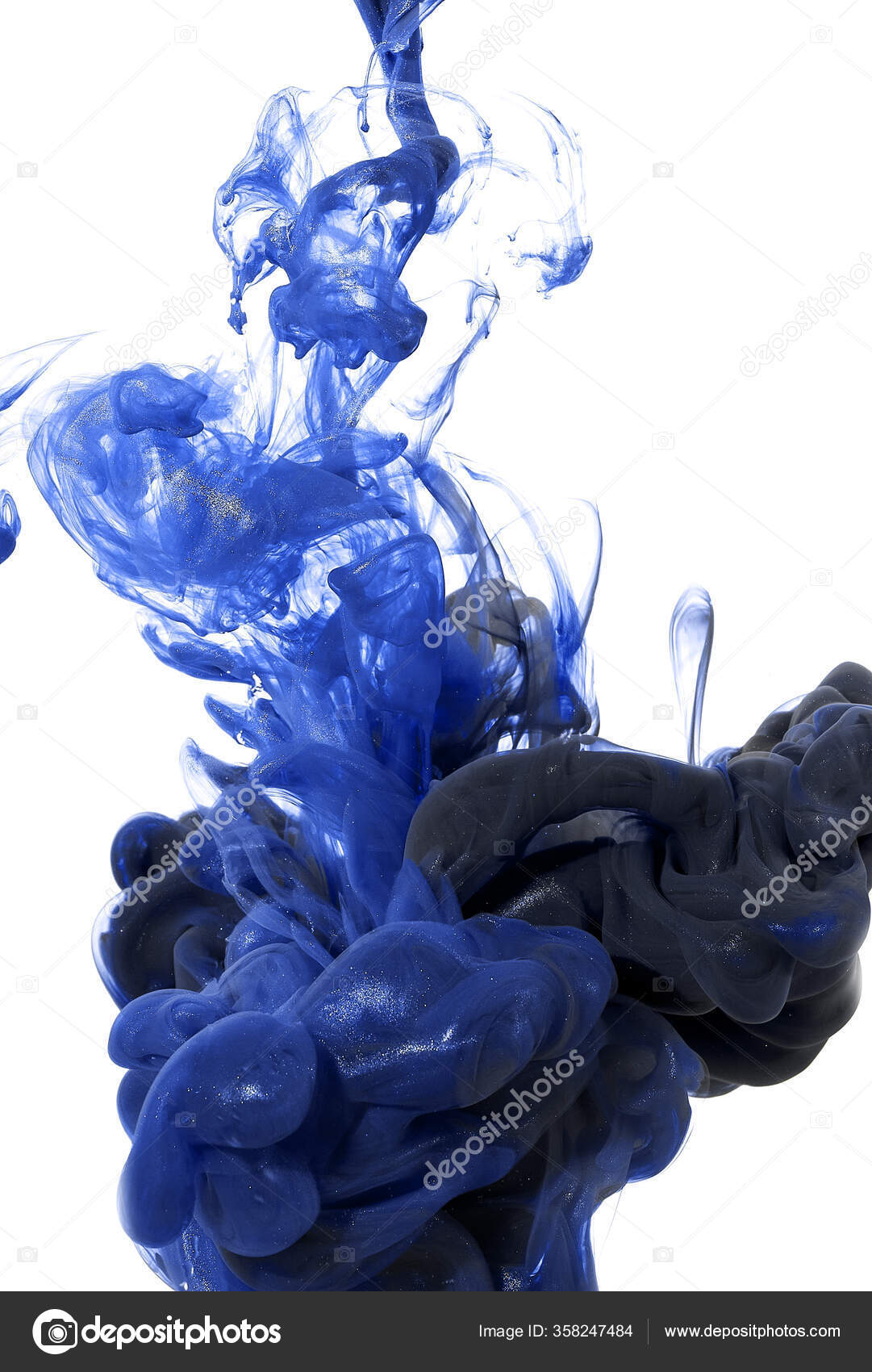Ink Water Splash Paint Mixing Multicolored Liquid Dye Abstract ...