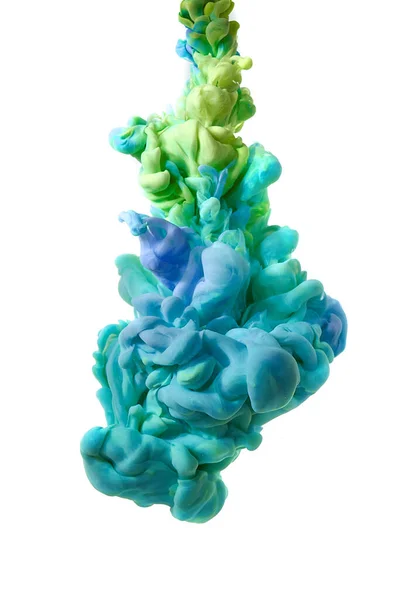 Ink Water Splash Paint Mixing Multicolored Liquid Dye Abstract ...