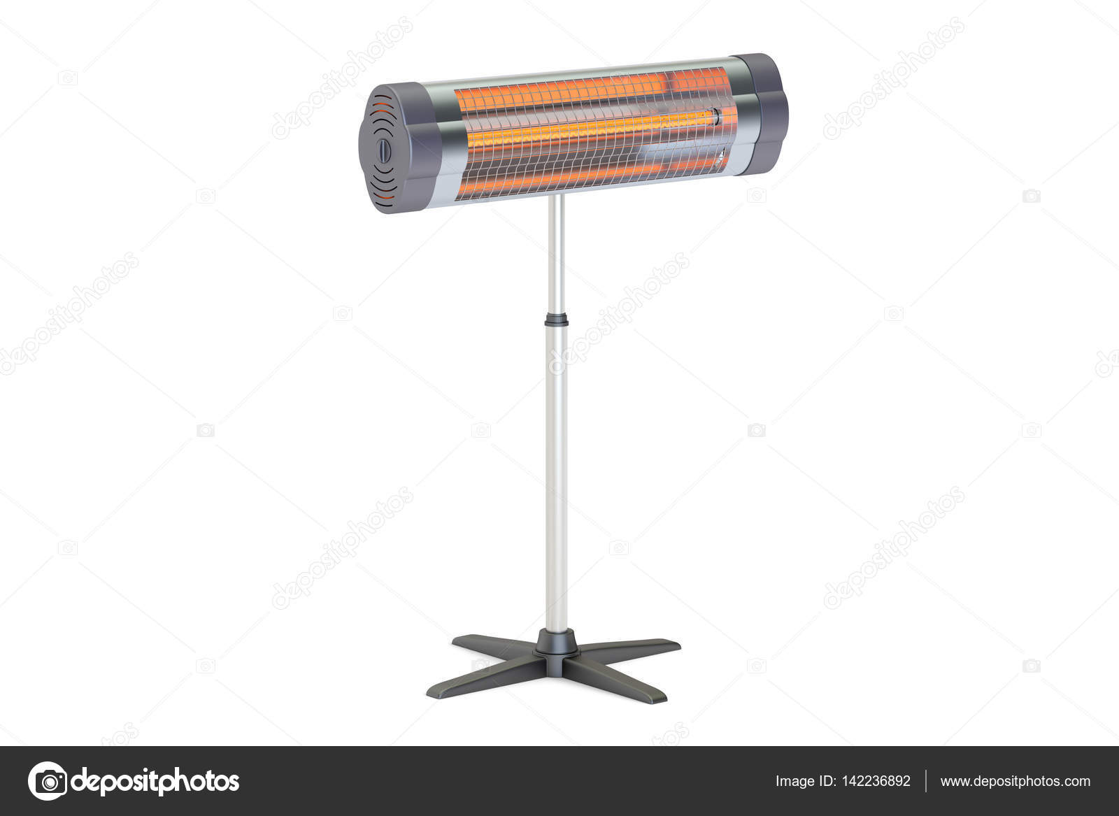 Halogen or infrared heater, 3D rendering Stock Photo by ©alexlmx 142236892
