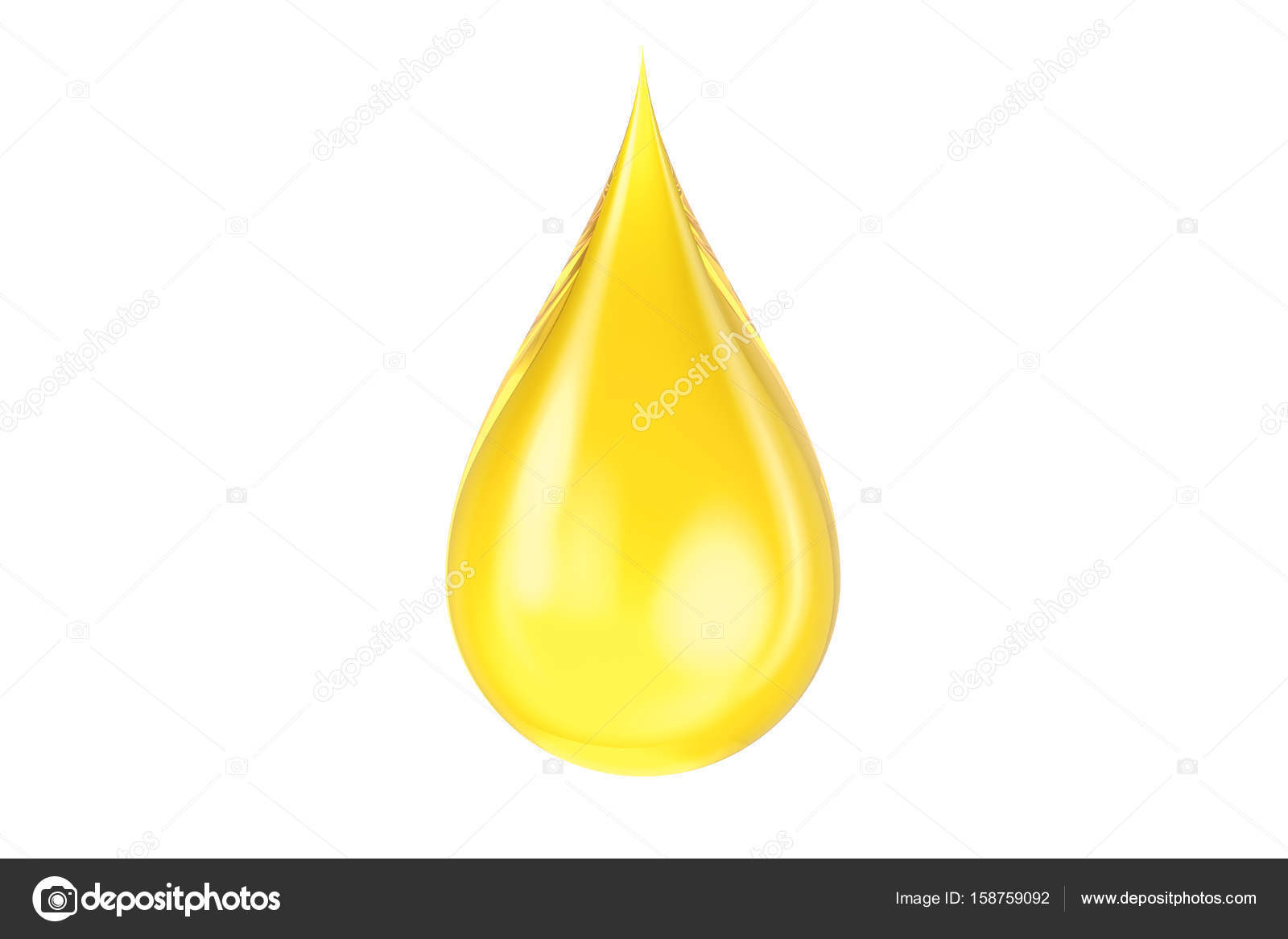 Yellow oil drop, 3D rendering Stock Photo by ©alexlmx 158759092