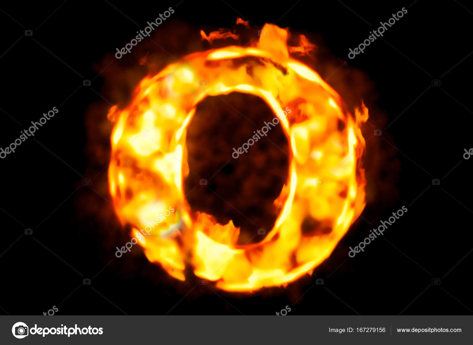 Letter O Fire