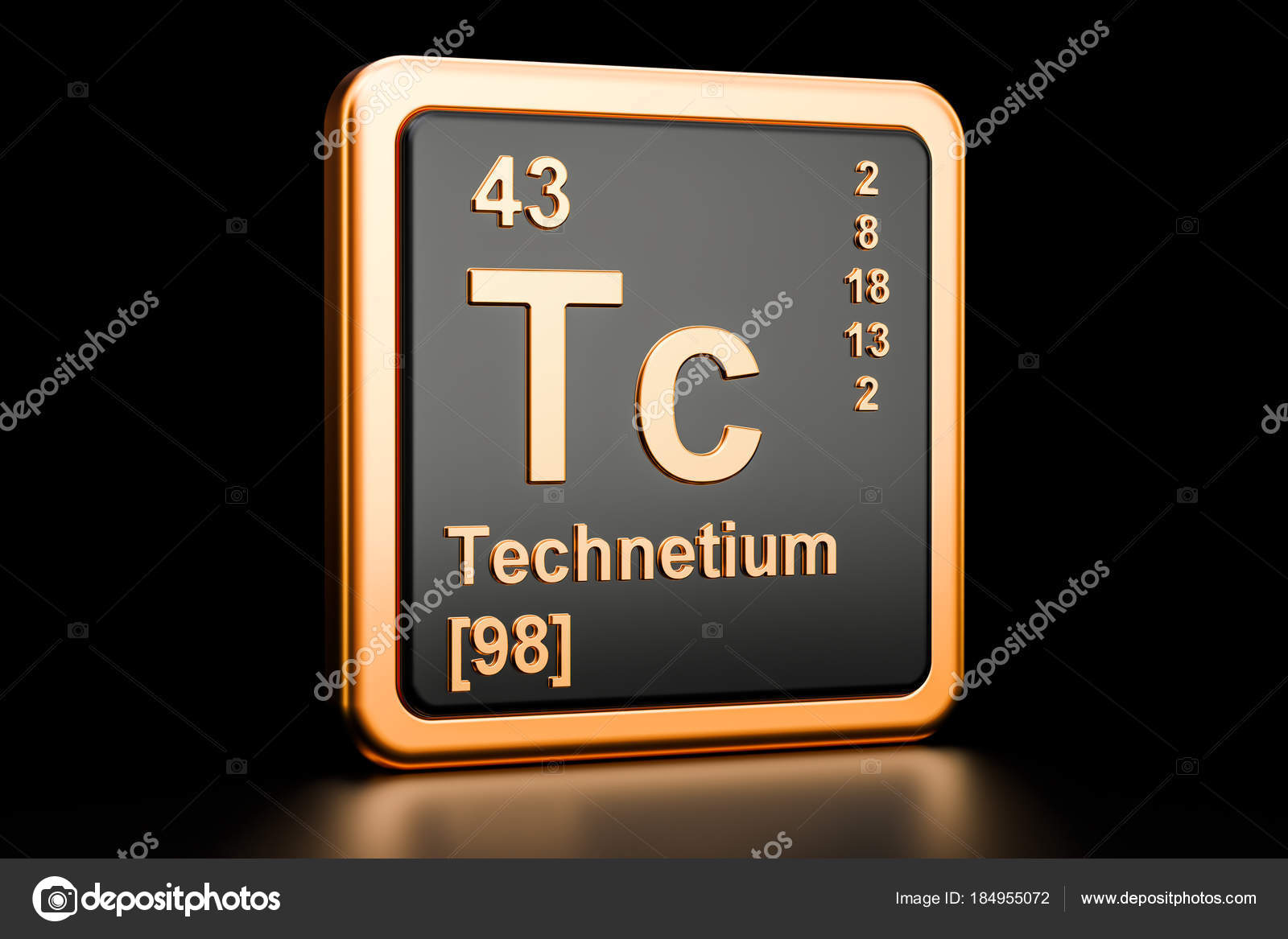 Technetium Tc chemical element. 3D rendering Stock Photo by ©alexlmx ...