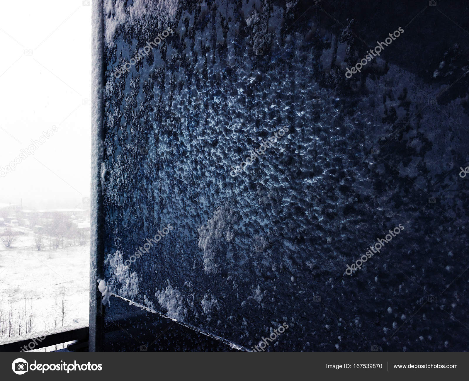 Wall Covered Ice Housetop Winter Stock Photo by ©LegasC 167539870