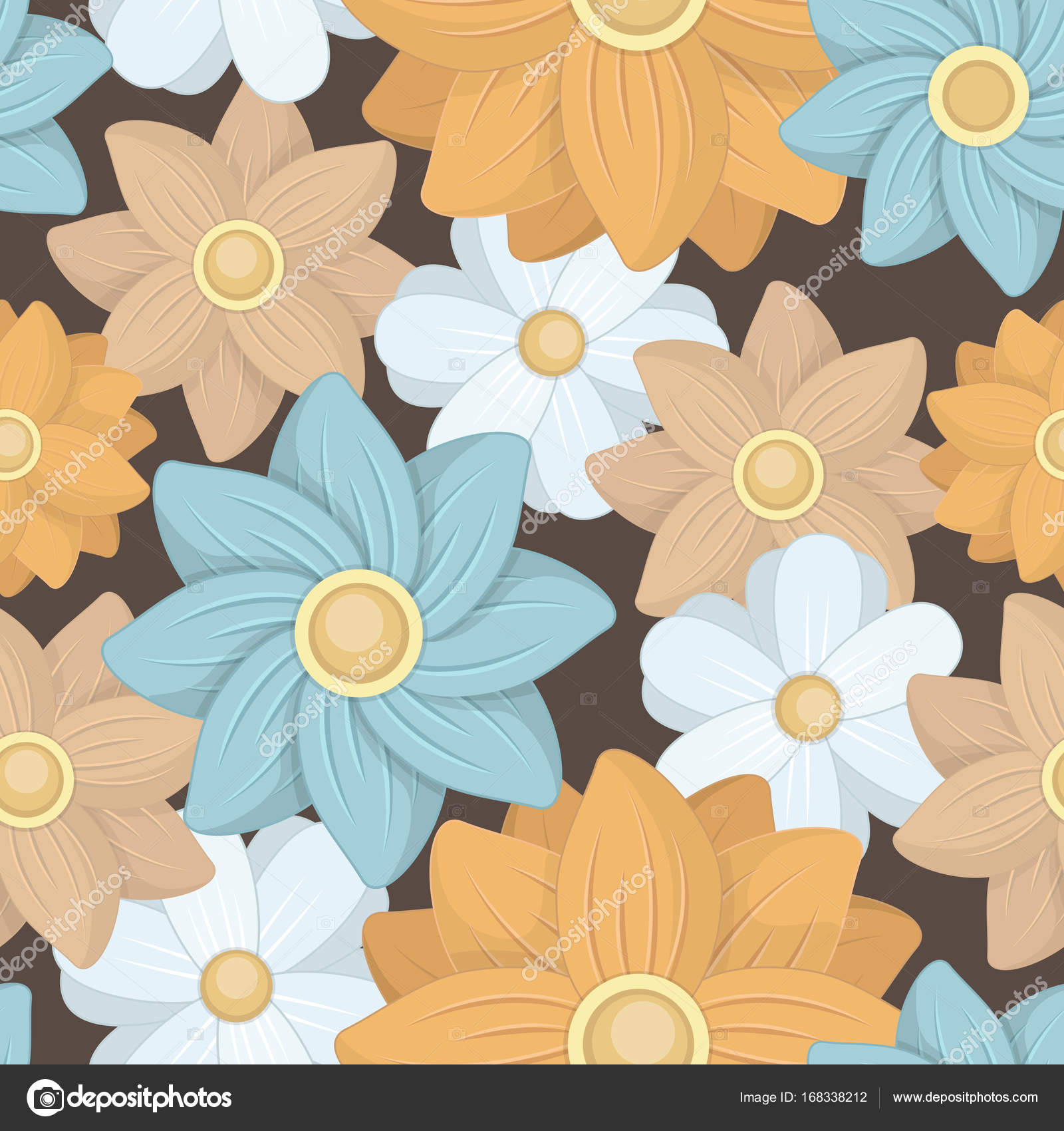 Flower seamless pattern background Stock Vector Image by ©olgamallary ...