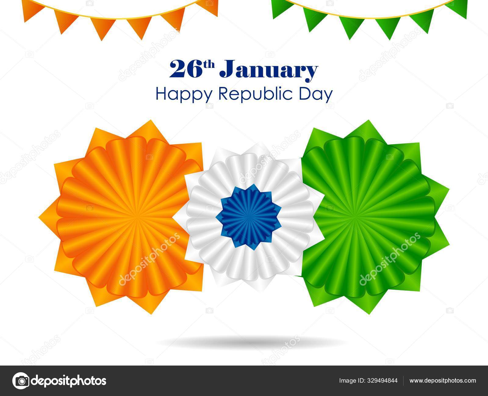 26 Januar Happy Republic Day of India baggrund Stockvektor af ...