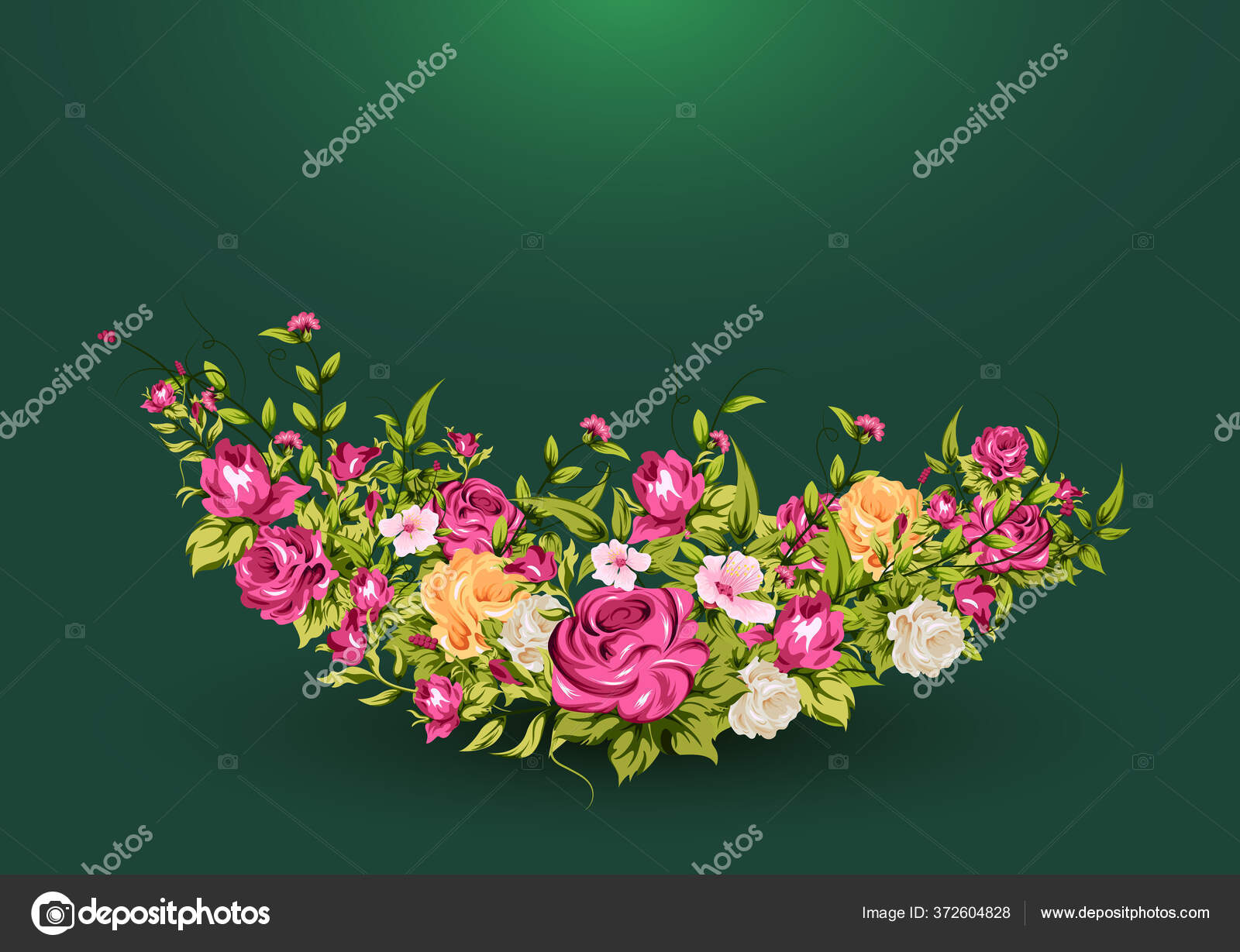 Spring fresh flower in floral banner poster background Stock Vector ...