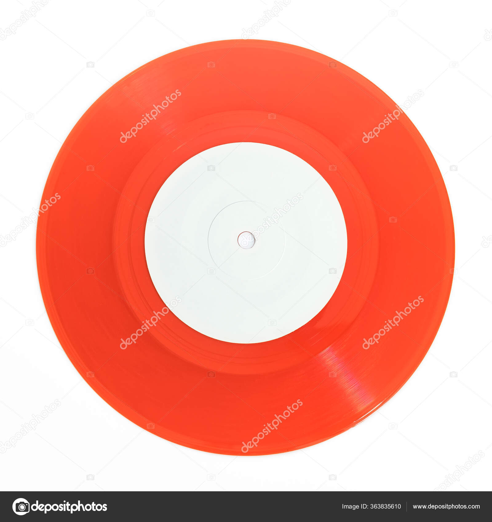 Red Vinyl 45 Record